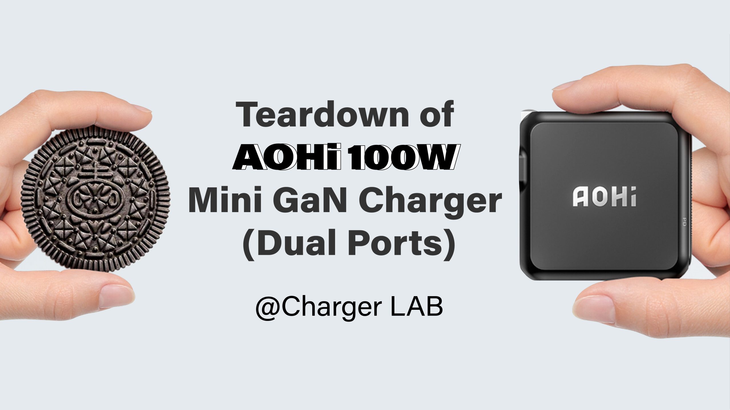 Mini & Special Structure | Teardown of AOHI 100W Mini GaN Charger (Dual ...