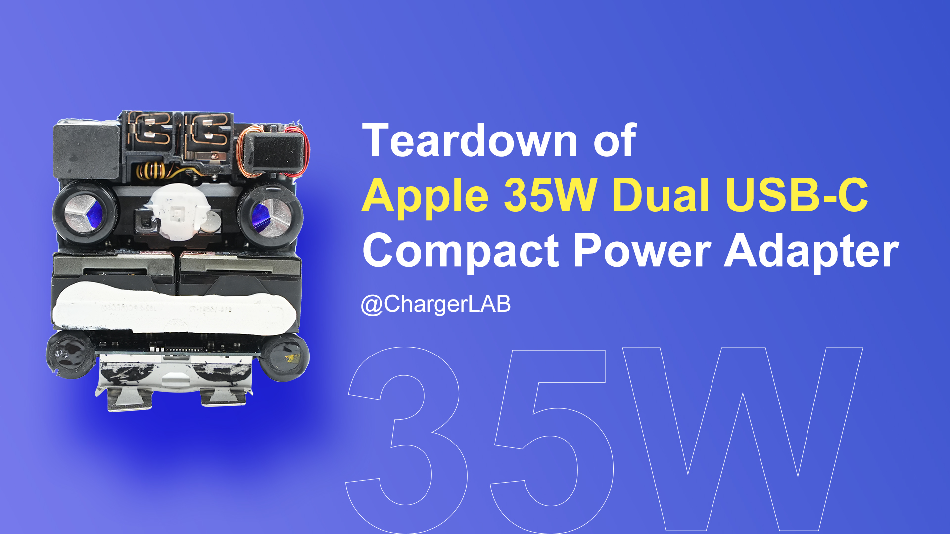 Completely Different | Teardown of Apple 35W Dual USB-C Compact Power ...