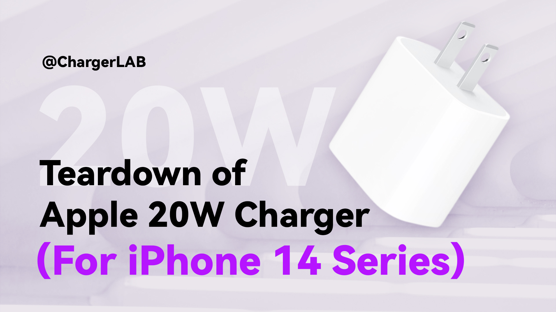 Teardown of Apple 20W Power Adapter (For iPhone 14 Series) - Chargerlab