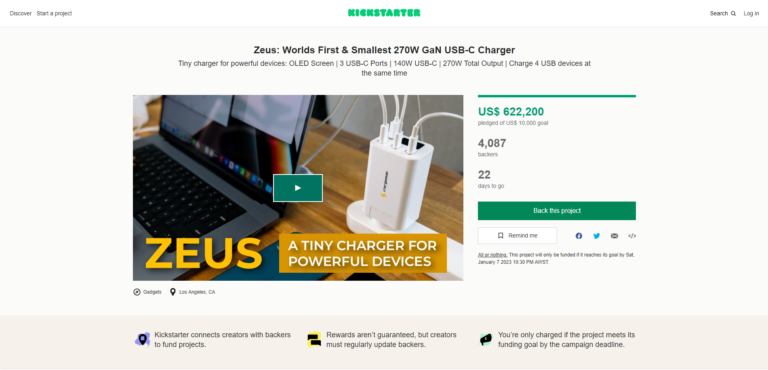 270W | Chargeasap Launched Zeus High Power GaN Charger With OLED Display - Chargerlab