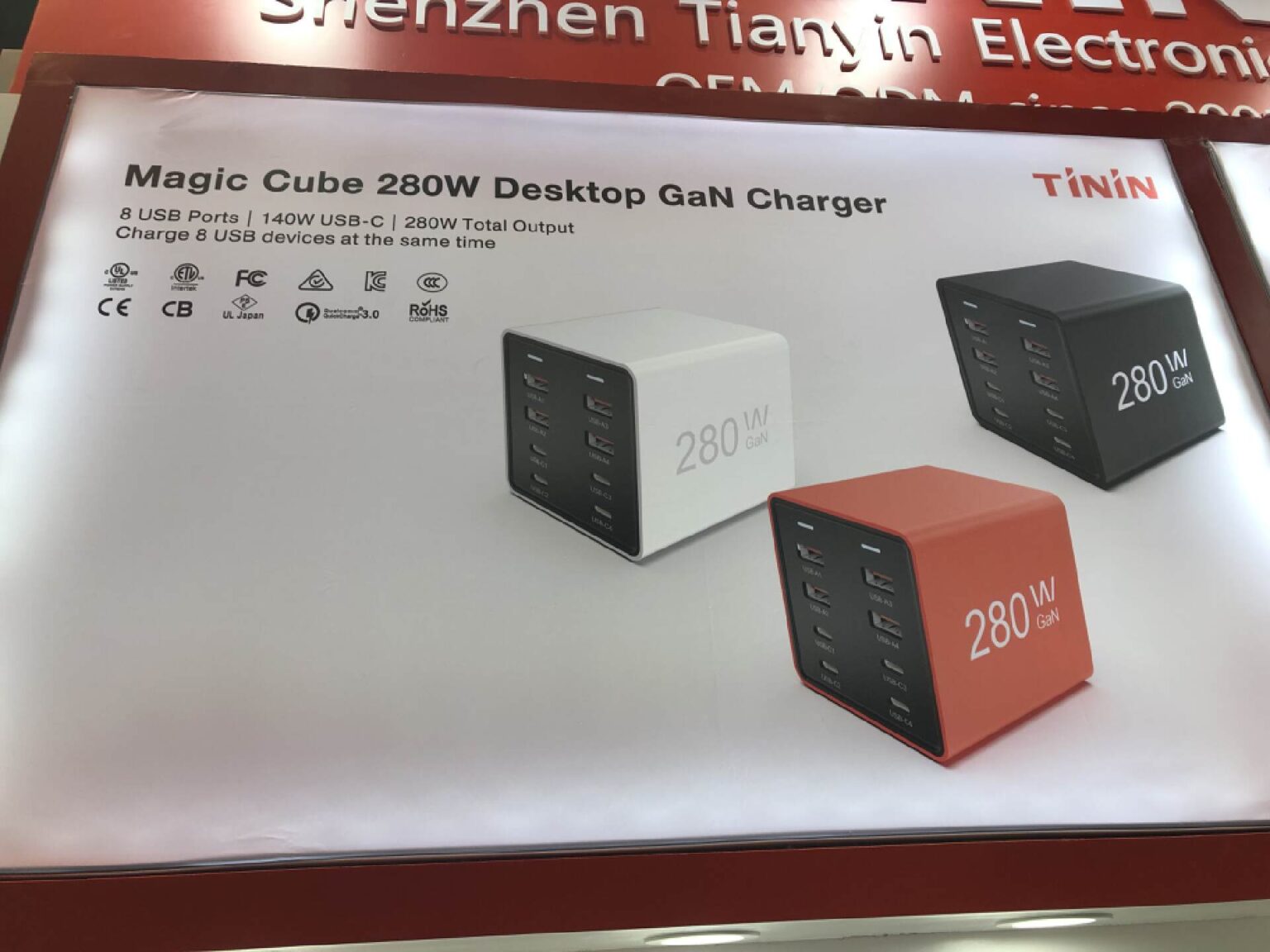 TININ Launched Magic Cube 280W/420W Desktop GaN Charger - Chargerlab
