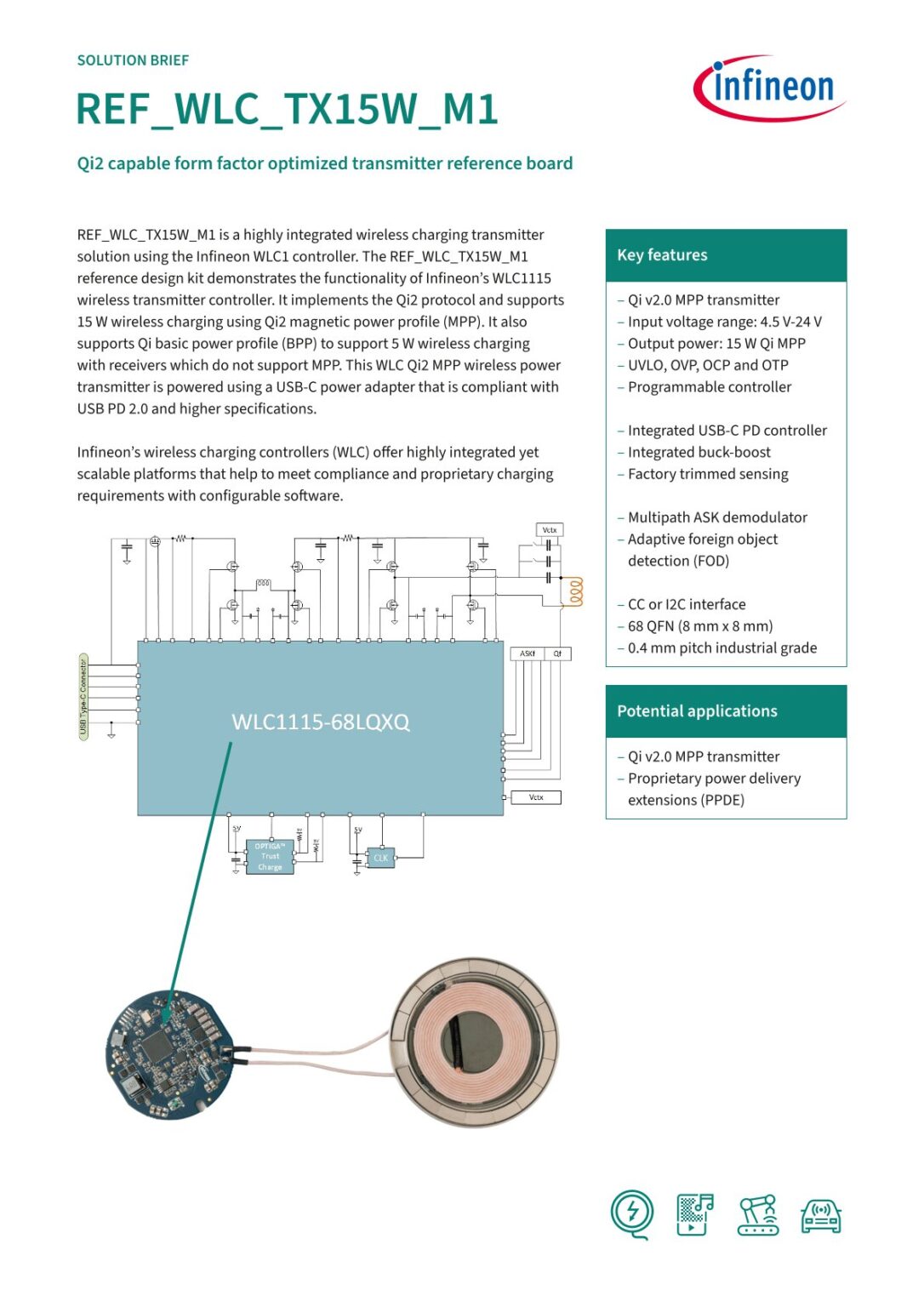 Infineon Unveils Next-Gen Qi2 MPP Module REF_WLC_TX15W_M1 - Chargerlab