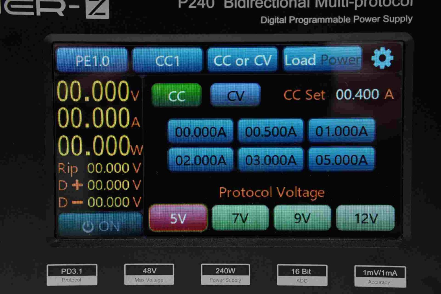V1.70 | The New Software Version of POWER-Z P240 - Chargerlab