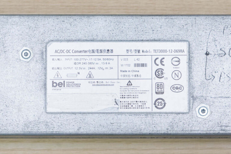 Teardown of Bel Fuse 3000W GaN Server Power Supply (TET3000-12-069RA ...
