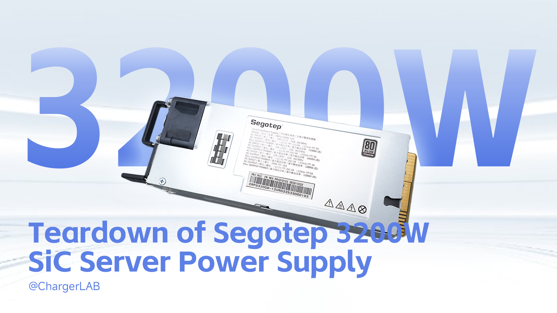 Teardown of Segotep 3200W Titanium-Rated SiC Digital Server Power ...